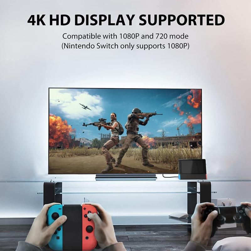 Laddningsdocka med flera portar för Nintendo Switch / Switch OLED (LAN ...
