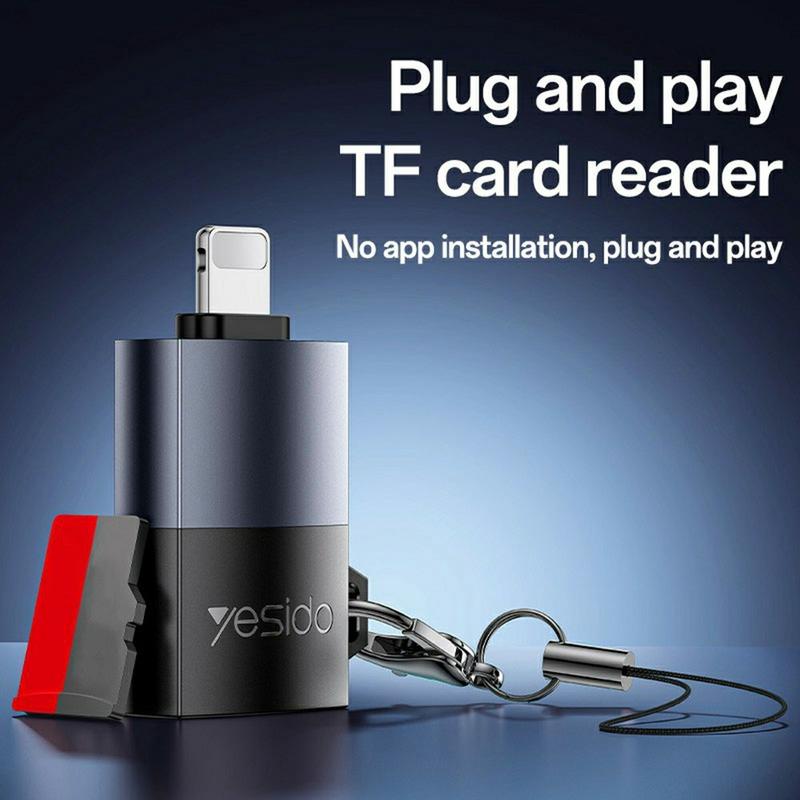 Yesido GS38 Lightning till TF-kortläsare för iPhone & iPad