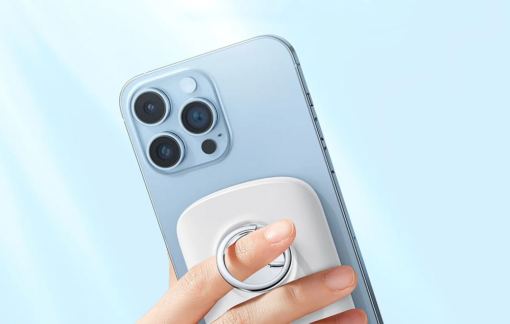 Joyroom JR-W030 Trådlös Power Bank 6000mAh med. Ringhållare - 20W